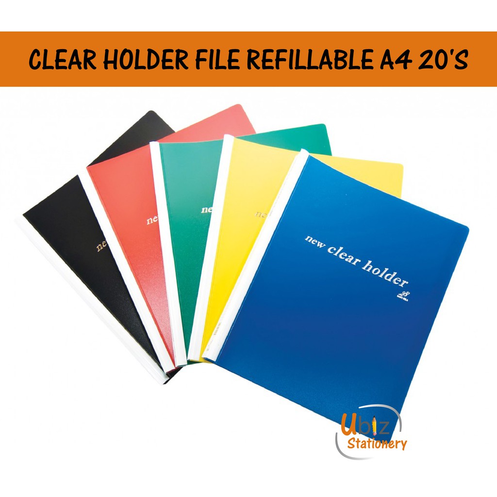 Clear Holder File Refillable A4 20's | Shopee Malaysia