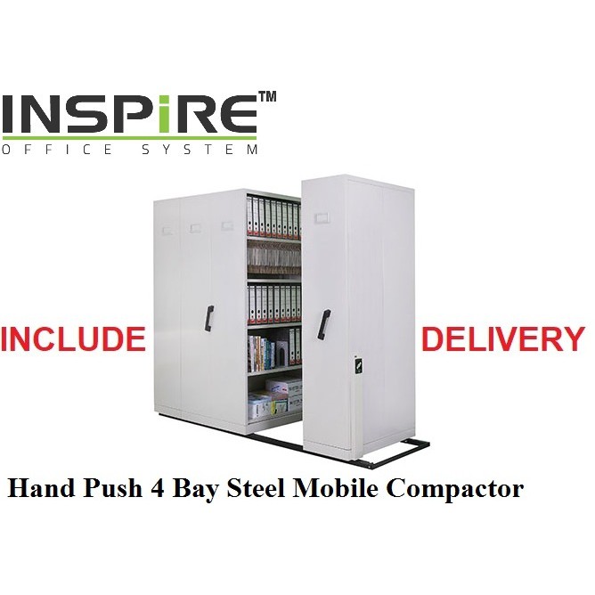 Hand Push 4 Bay Steel Mobile Compactor | Shopee Malaysia