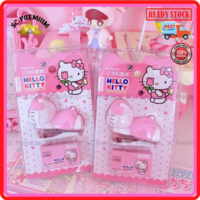 [Ready Stock] Original Sanrio Hello Kitty Mini Stapler Set Hello Kitty ...