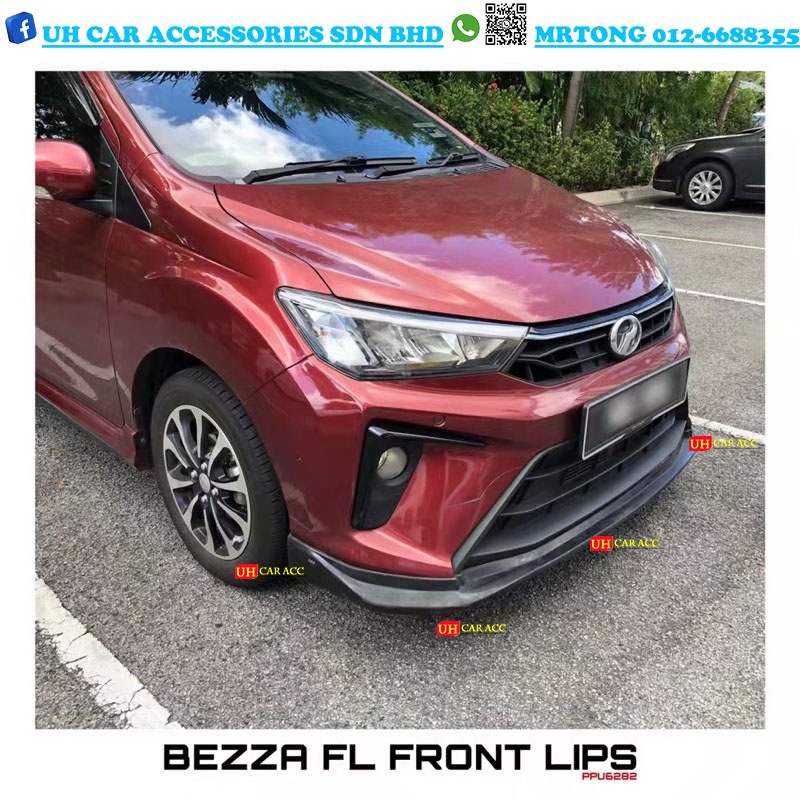 Perodua bezza facelift 2020 2021 2022 pu front lip lips diffuser skirt ...