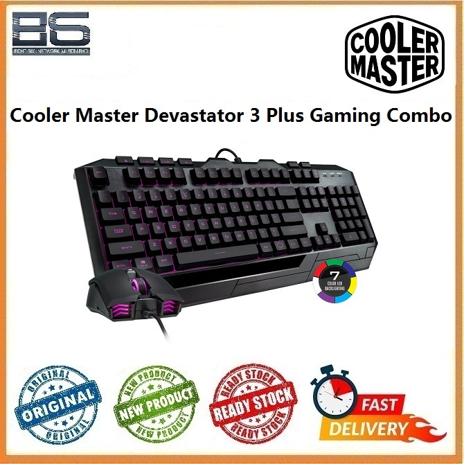Cooler Master Devastator 3 Plus Wired Gaming Keyboard & Mouse Combo ...