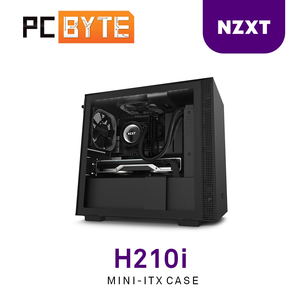 NZXT H210i Mini-ITX Case With Lighting and Fan Control - Matte Black ...