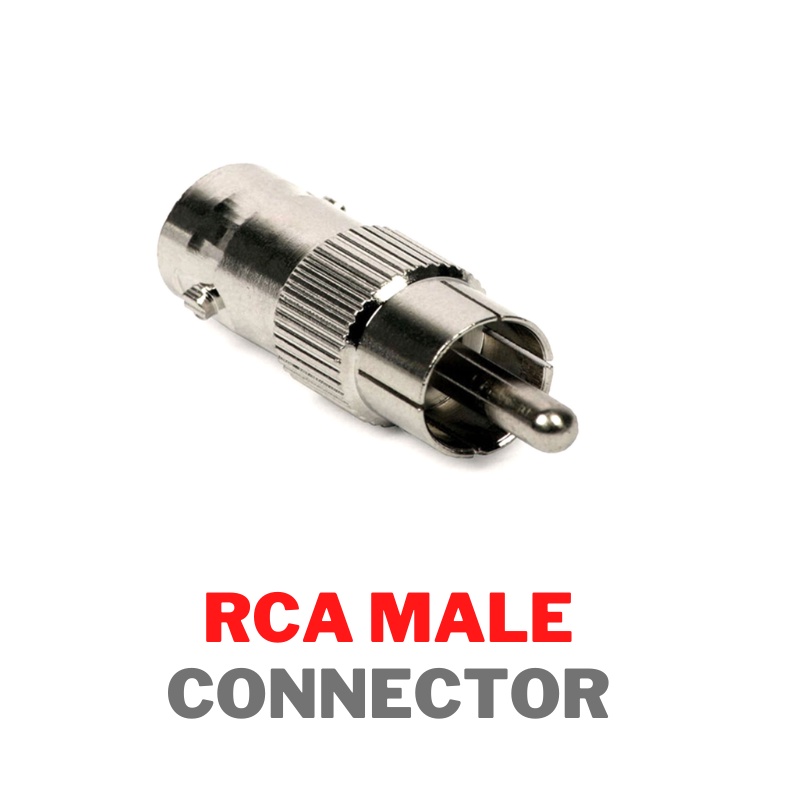 HIKVISION CCTV BNC CCTV Connector BNC Adapter Female To RCA Male Plug ...