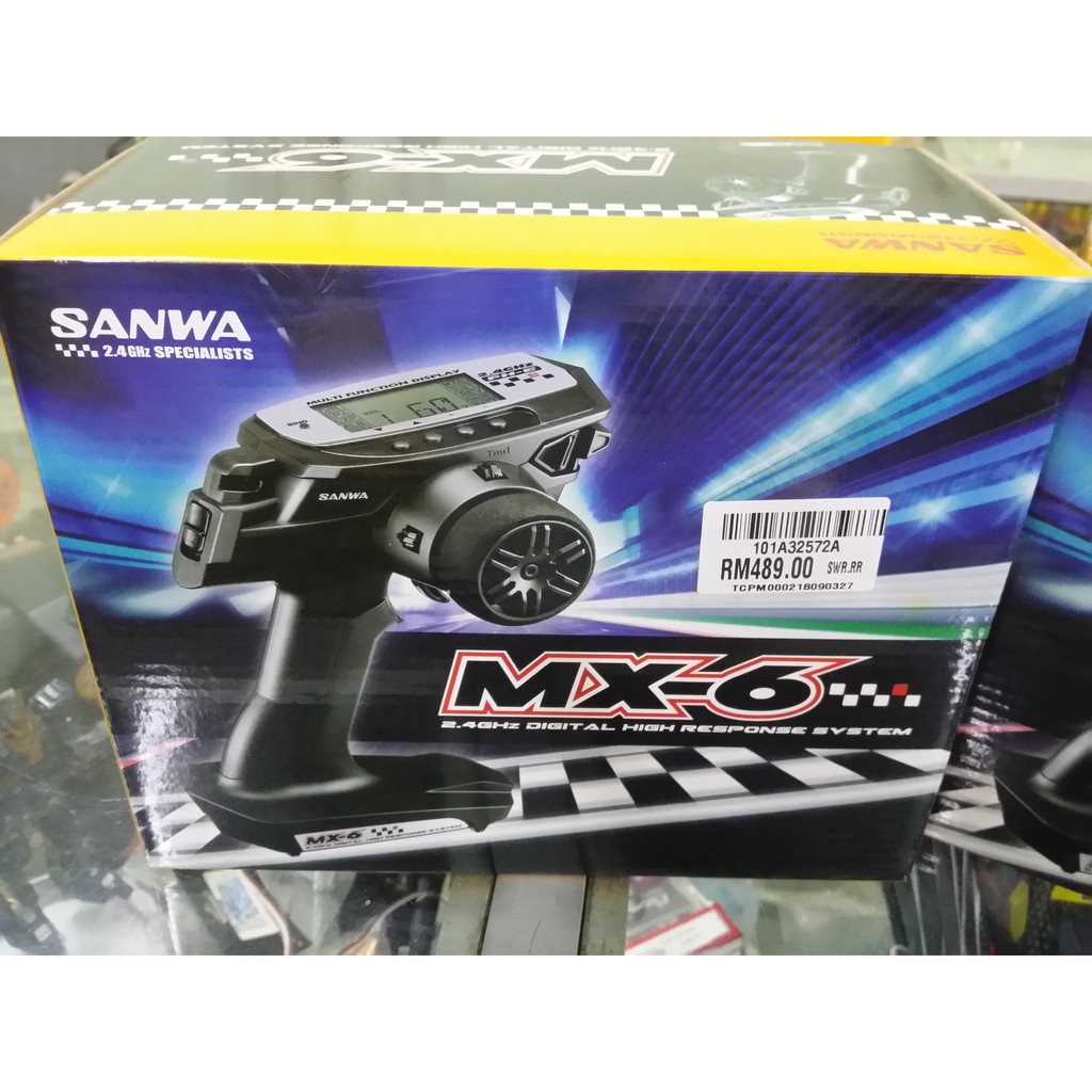 Sanwa MX-6 sanwa mx6 3 Channel RC Car Truck Buggy Boat Transmitter Remote With Waterproof ...
