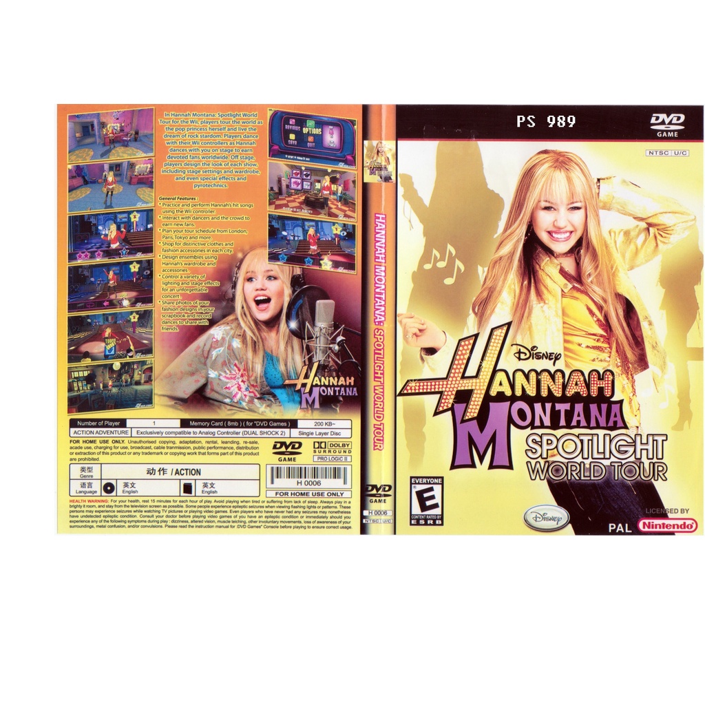 PS2 GAME COLLECTION HANNAH MONTANA SPOTLIGHT WORLD TOUR | Shopee Malaysia