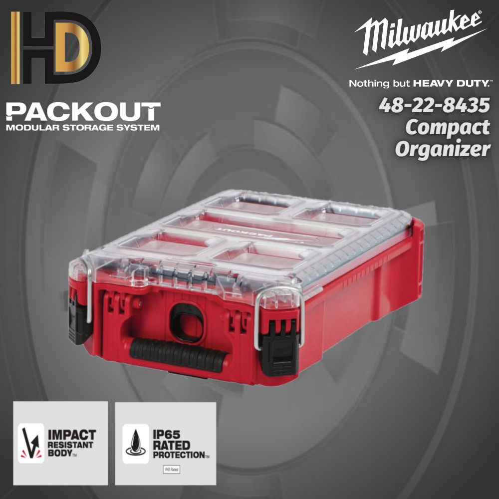 Milwaukee PACKOUT Compact Organizer 48-22-8435 | Shopee Malaysia
