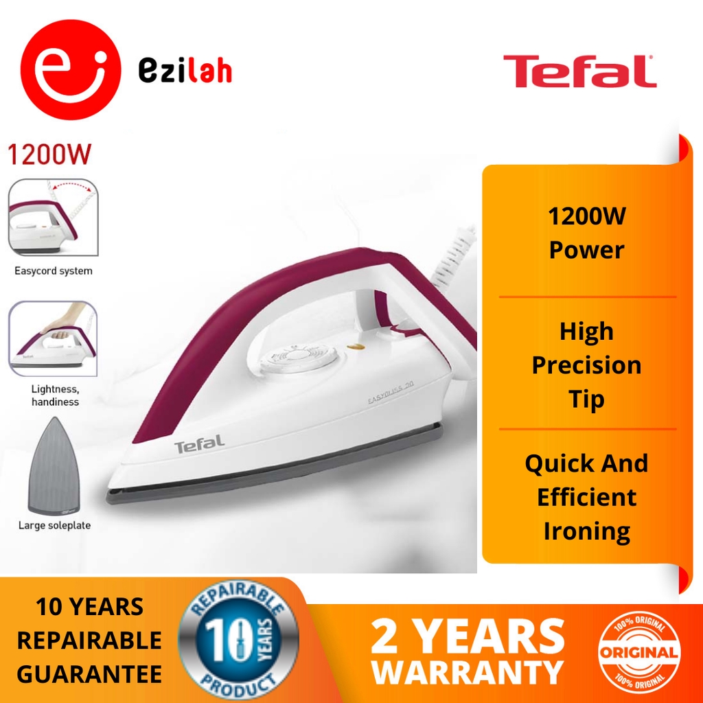 Tefal Easygliss Dry Iron (1200W) FS4030 | Shopee Malaysia