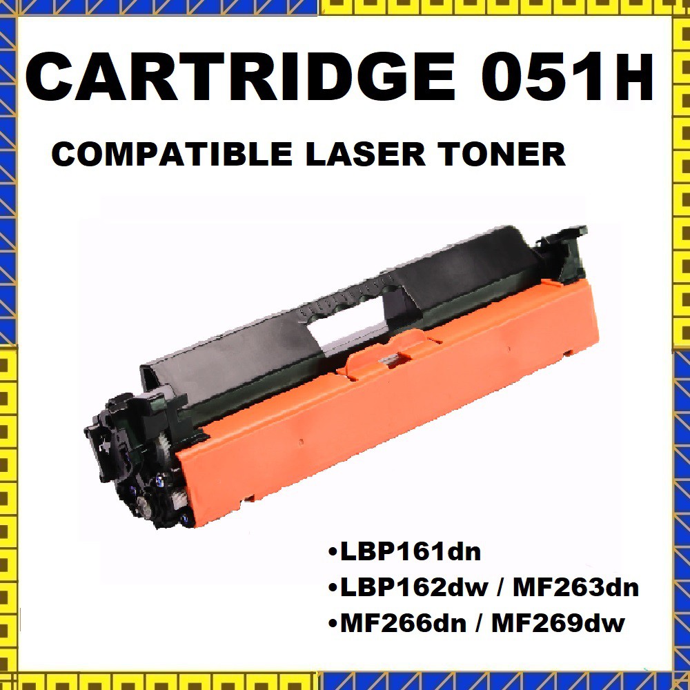 Canon 051H 051 CRG Cartridge Compatible Toner LBP161dn LBP161 LBP162dw ...