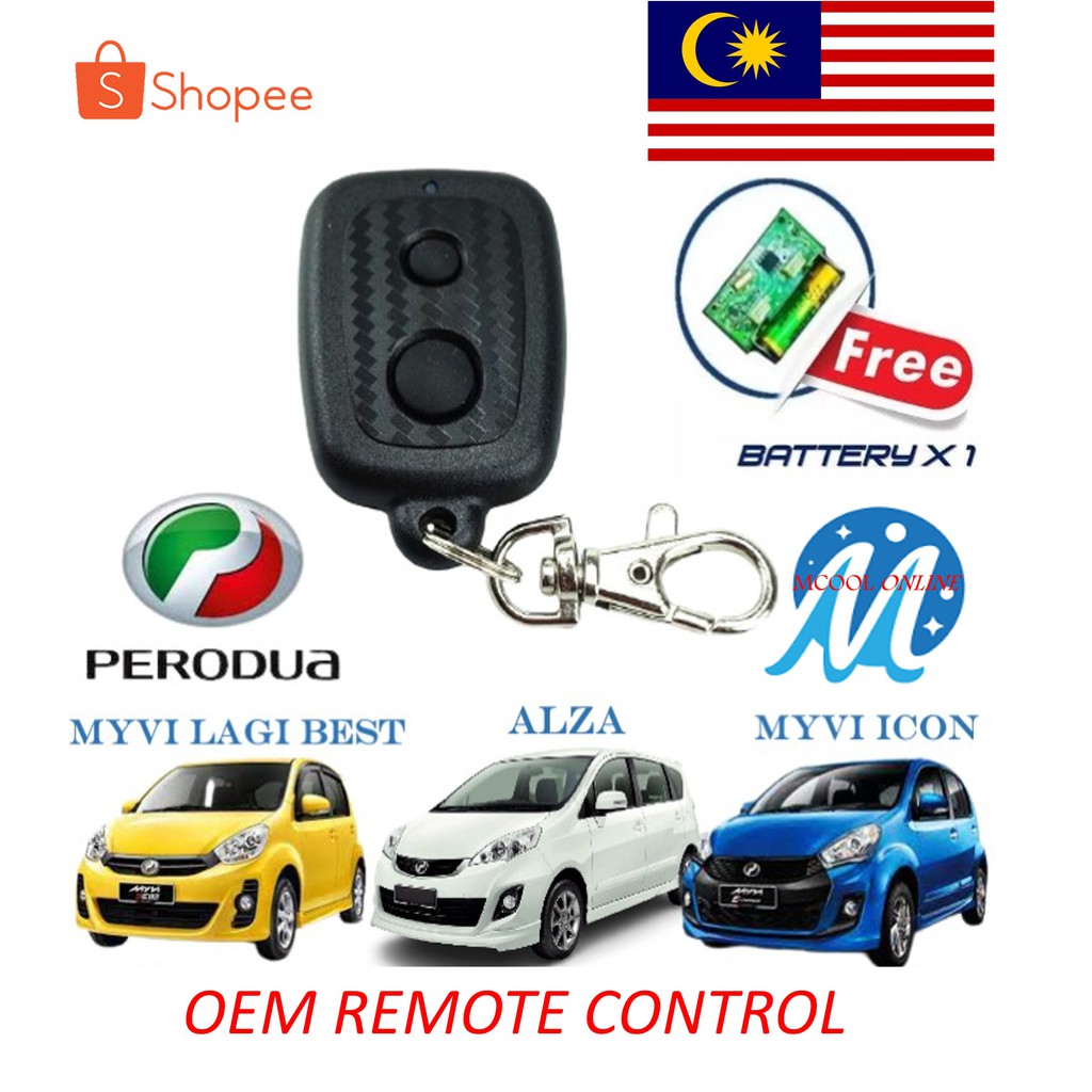 Perodua Remote Control Duplicator Myvi Lagibest,Alza,Viva elite, (1 pc ...