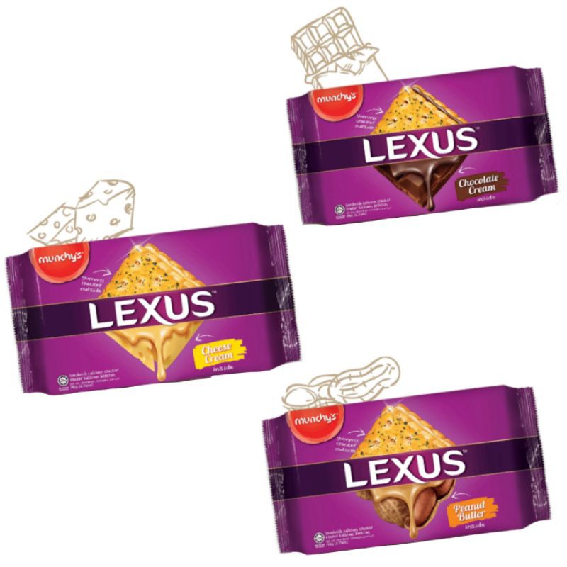 ( READY STOCK ) Lexus Biscuit Chocolate / Cheese / Peanut 190g | Shopee ...