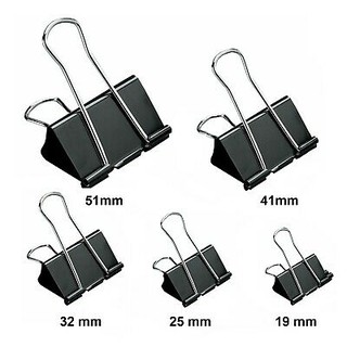 ADORO Strong Metal Binder Clips 1Box 12pcs (19mm / 25mm / 32mm / 41mm ...
