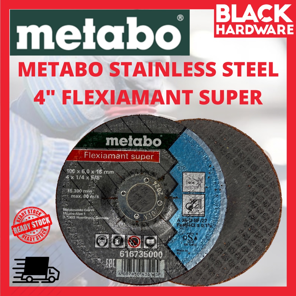 Black Hardware METABO Angle Grinder Stainless White Steel Disc Grinding ...