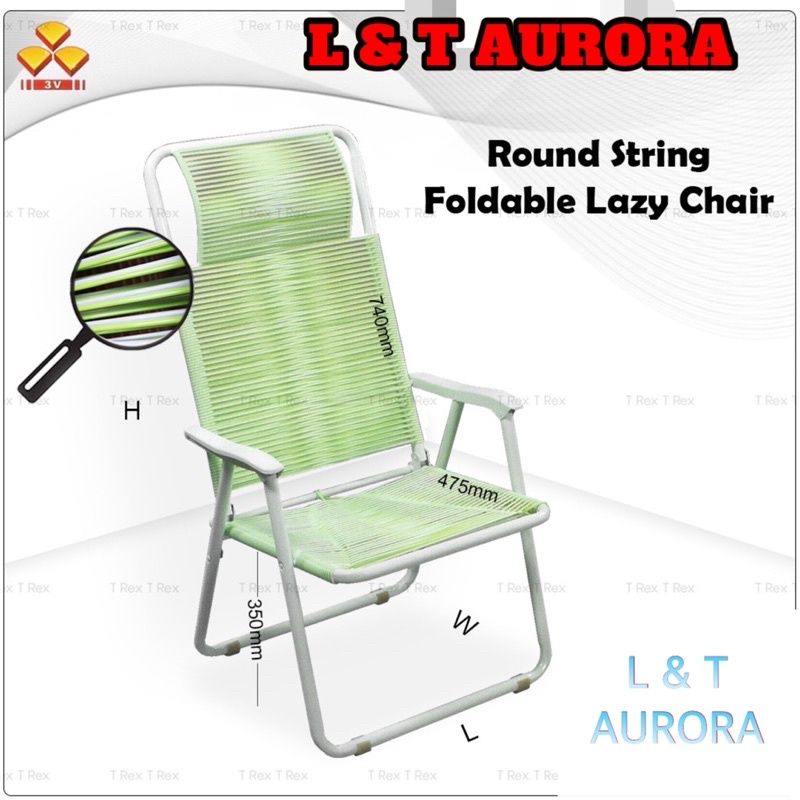 3V 25mm Foldable Travelling Chair / Lazy Chair / Relax Chair / Leisure ...
