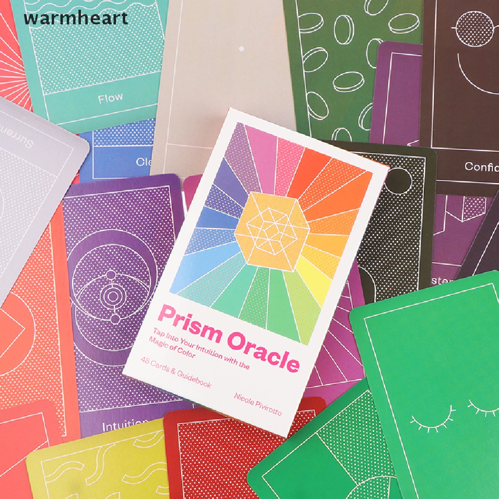 (warmheart) 45Pcs Prism Oracle Oracle Cards Tarot Prophecy Divination ...