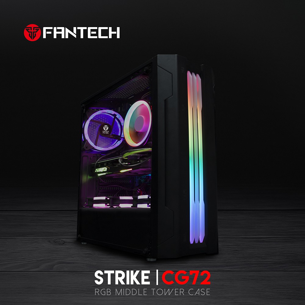 Fantech PC CASING PC CASE Quality RGB Gaming Case CG72 Middle Tower ...