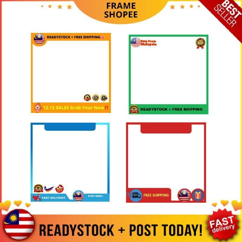 template frame for shopee product (png) | Shopee Malaysia