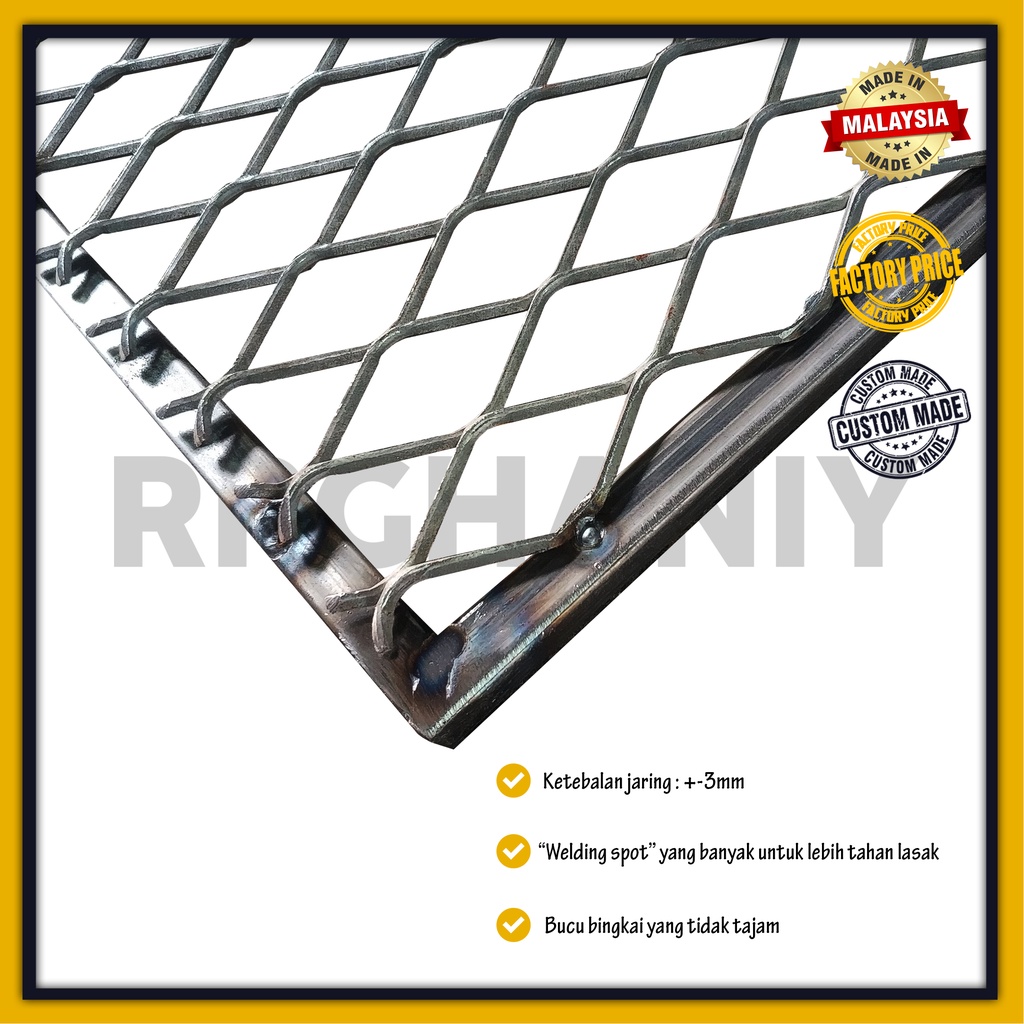 BBQ Grill Tong Drum Grill Net Jaring Mild Steel And Stainless Steel ...