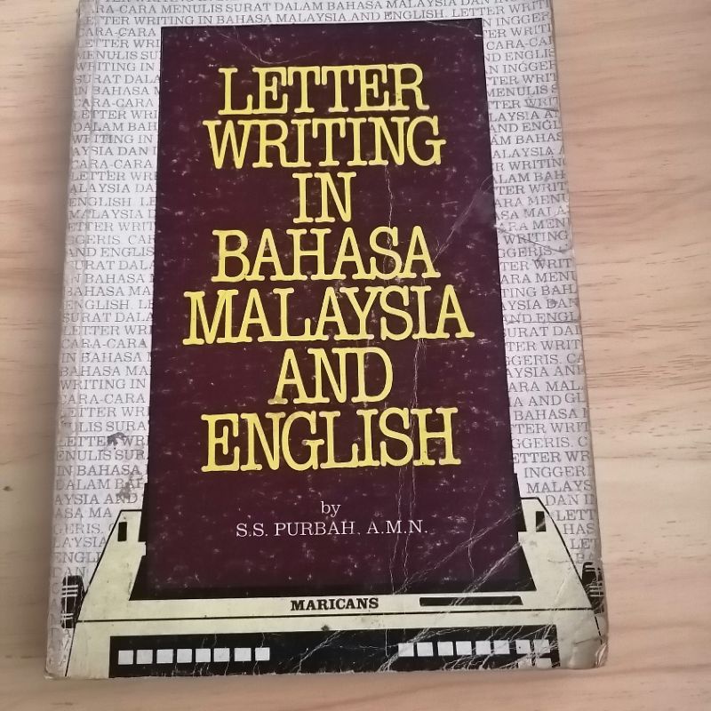 [PRELOVED] Vintage Book-Letter Writing In Bahasa Malaysia and English ...