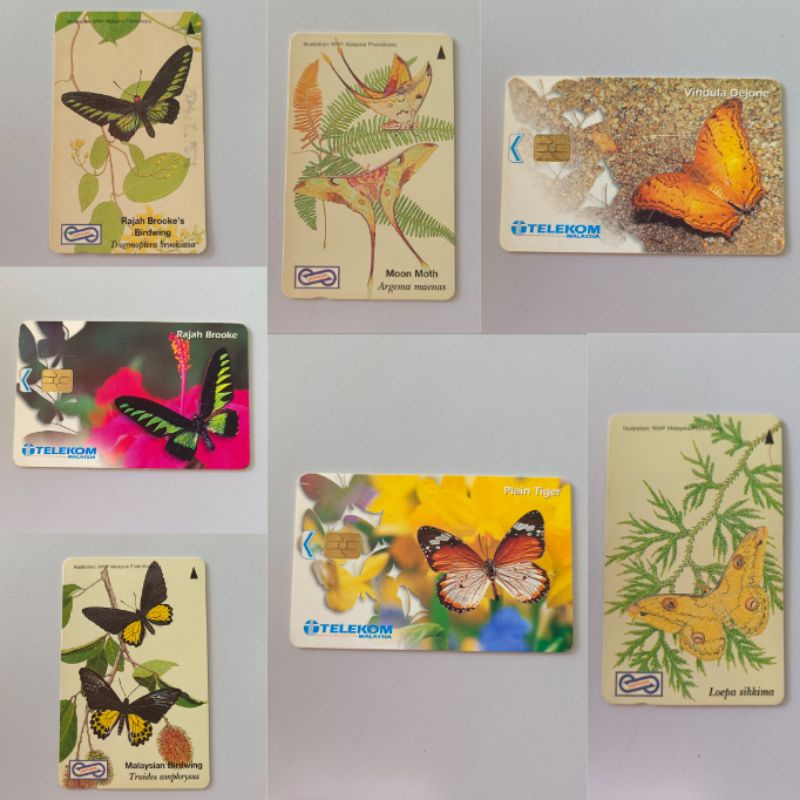 Collectible UNIPHONEKAD - Malaysian Butterflies Series (Used) | Shopee ...