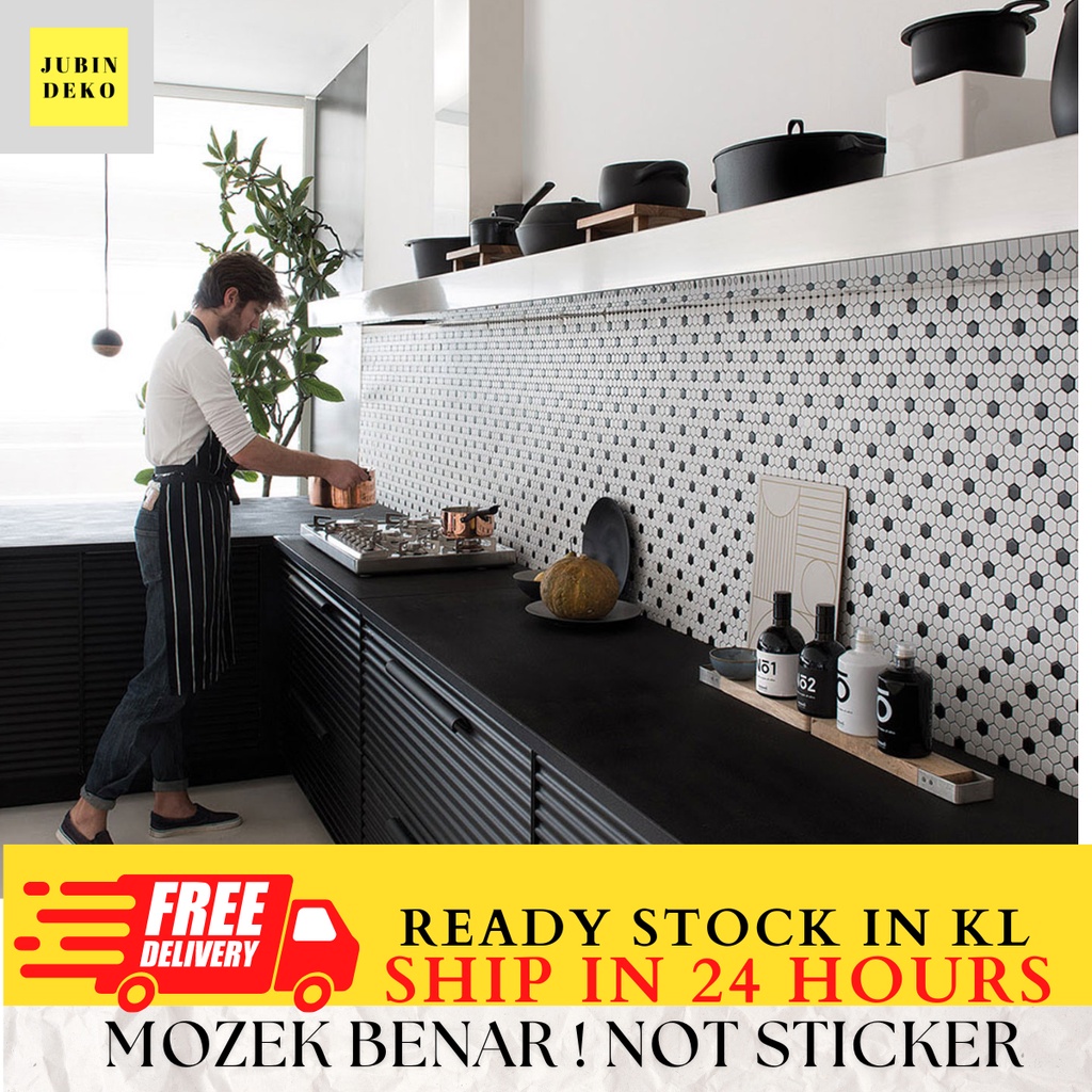 [NOT STICKER] *1 BOX 20 SHEET* MOSAIC TILES /MOZEK/JUBIN DINDING ...