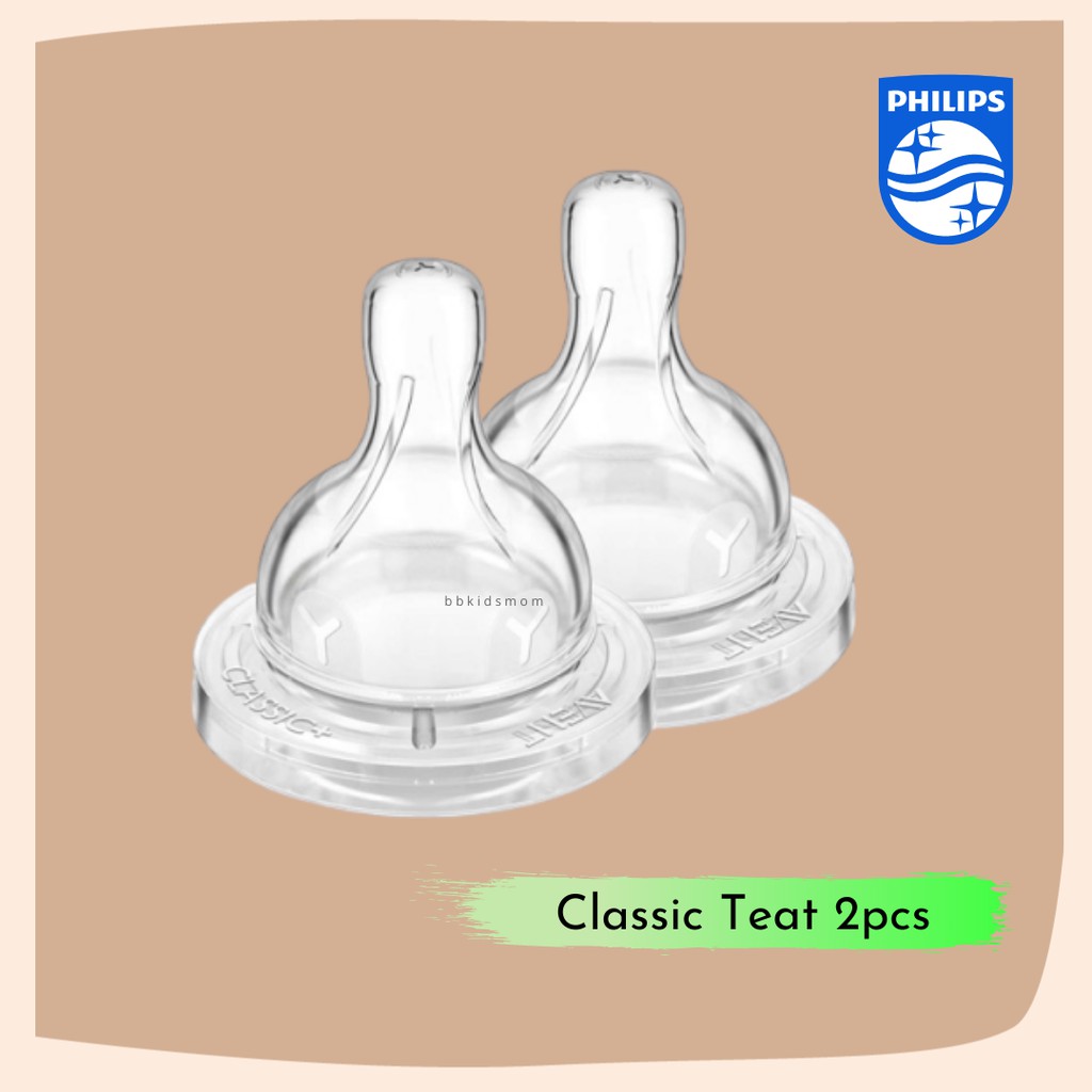 Puting Botol Susu Philips Avent Classic Anti Colic Teats 2pcs Pack