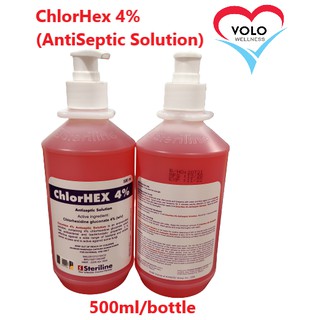 Chlorhex 4%, Antiseptic Chlorhexidine Solution Hand Wash (500ml/1000ml ...