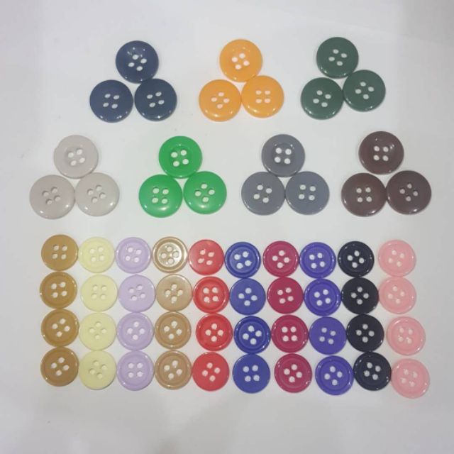 butang baju kemeja/butang seluar (mix colour) | Shopee Malaysia
