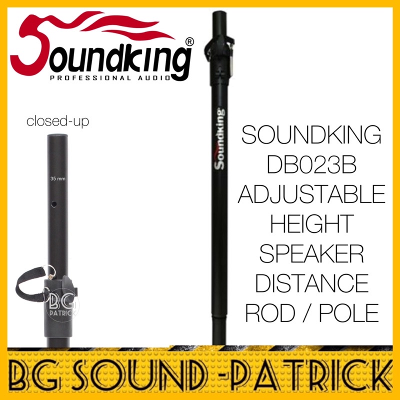 [1unit] SOUNDKING DB023B ADJUSTABLE HEIGHT SPEAKER DISTANCE ROD / POLE ...