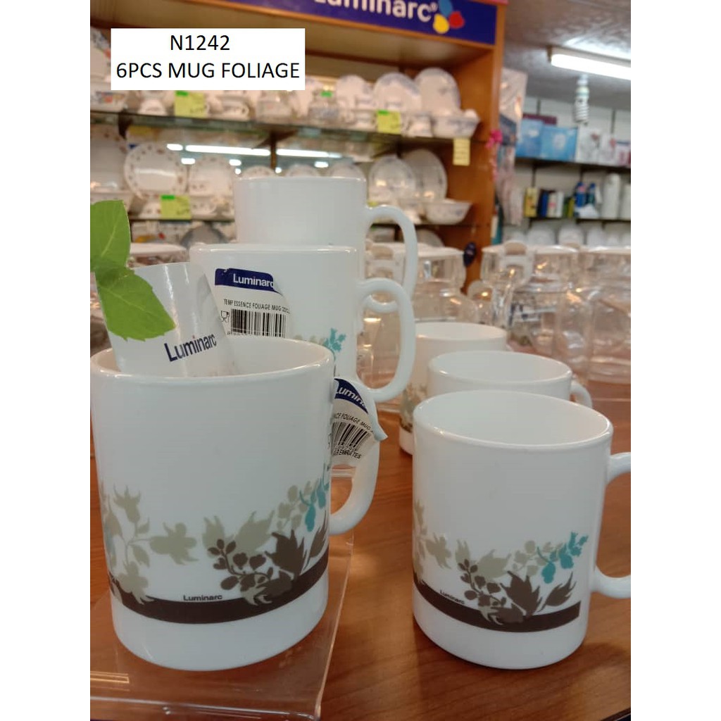 LUMINARC 6 PCS MUG/GELAS | Shopee Malaysia
