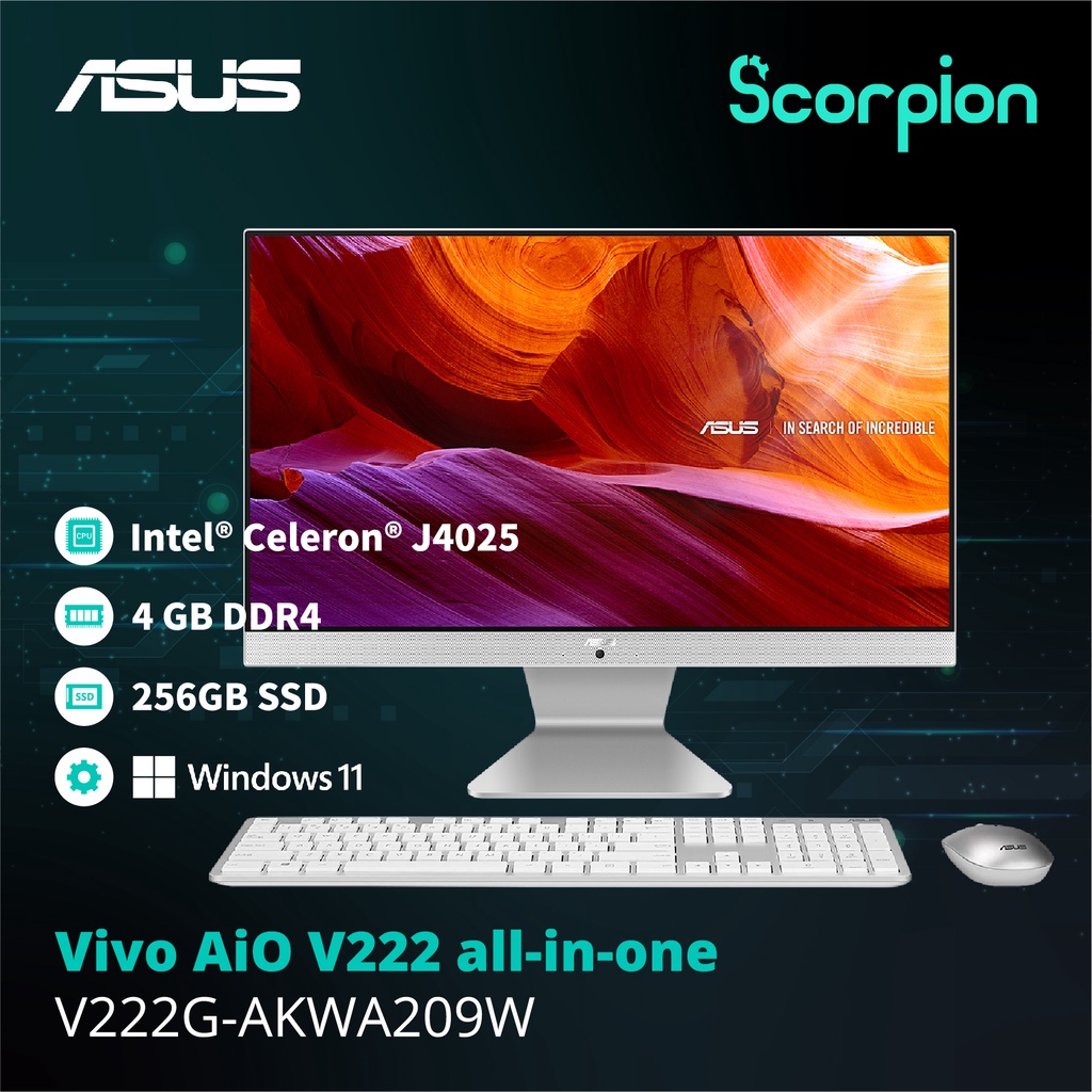 Asus Vivo AIO V222G-AKWA209W PC | Shopee Malaysia