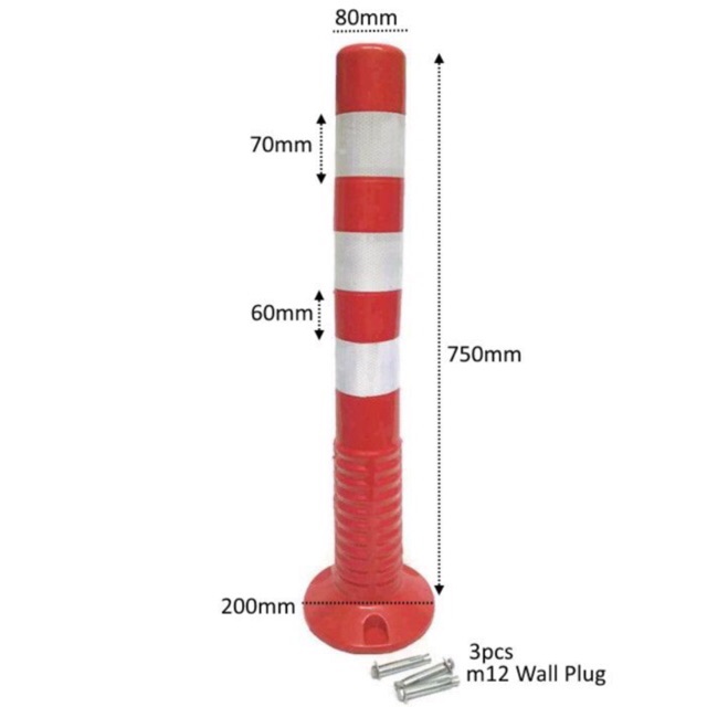 Elastic Traffic Pole - Reflective - Soft Flexible Type | Shopee Malaysia