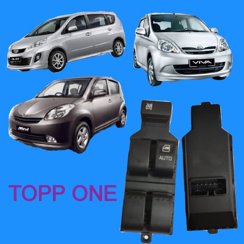 Perodua myvi / alza / viva power window main switch | BeeCost