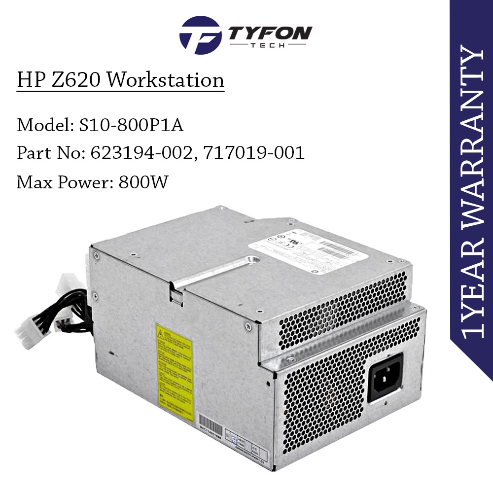 HP Z620 Workstation Power Supply PSU 800W 623194-002 717019-001 S10 ...