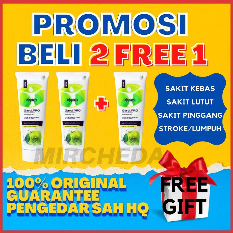 Gel Garci Pro Original HQ Ubat Kebas Kaki Tangan Sakit Lutut Saraf ...