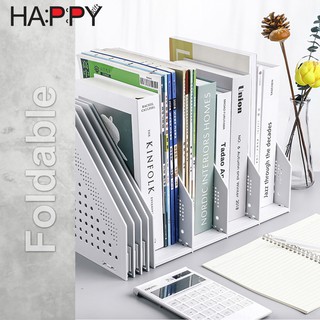 book shelf File folder foldable A4 file stand holder, Magazine File ...