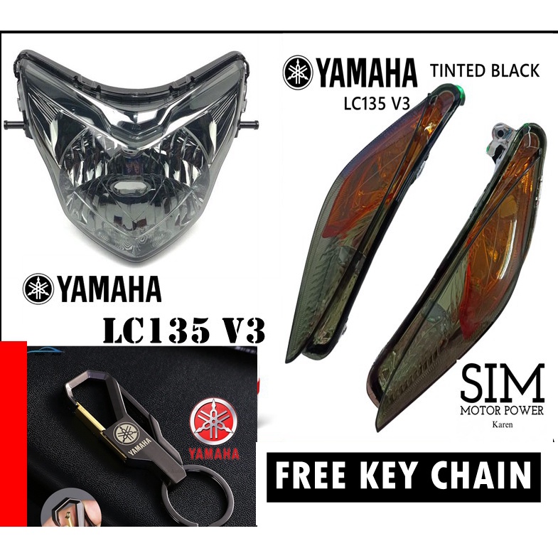 YAMAHA LC135 V2 V3 HEAD LAMP HEAD LIGHT SIGNAL LAMPU lampu dada lc v1 v2 v3 | Shopee Malaysia