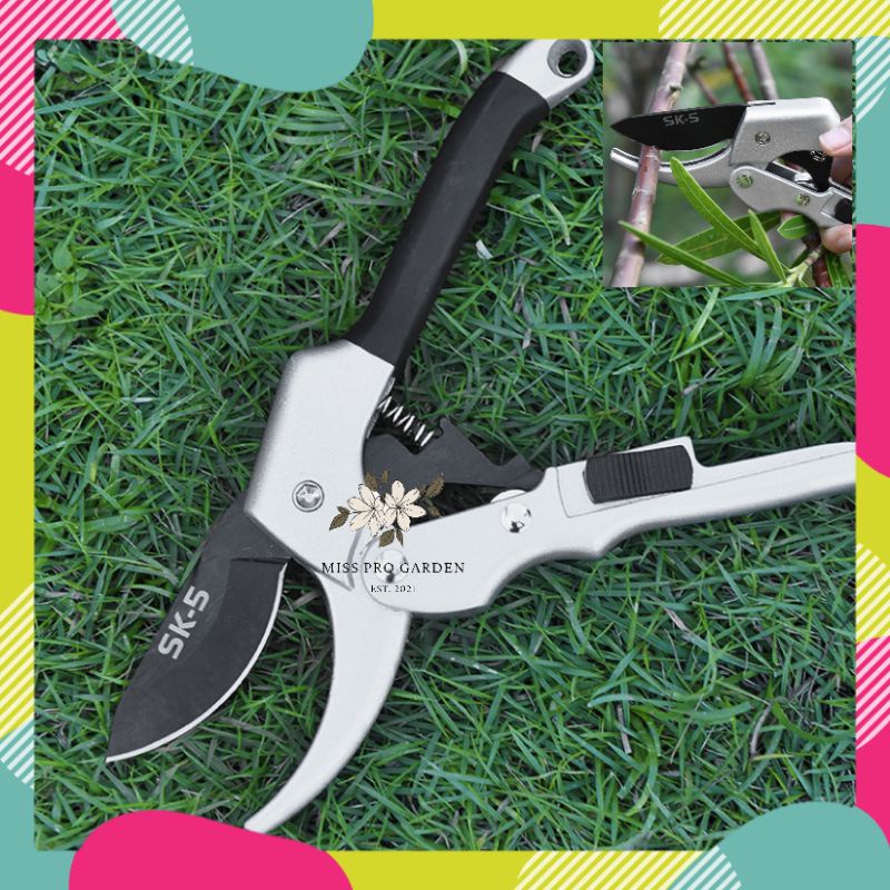 SK5 Pruning Shears Garden Scissor Branches Cutter Plant Trimmer Garden ...