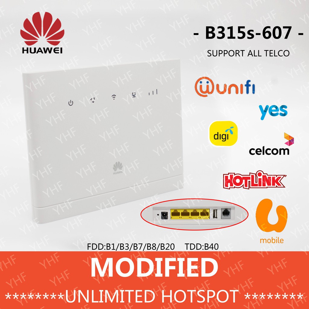 Modify ovpn aio unlocked huawei b315s-607 b315 +2pcs antenna 150mbps 4g lte cpe wifi router ...