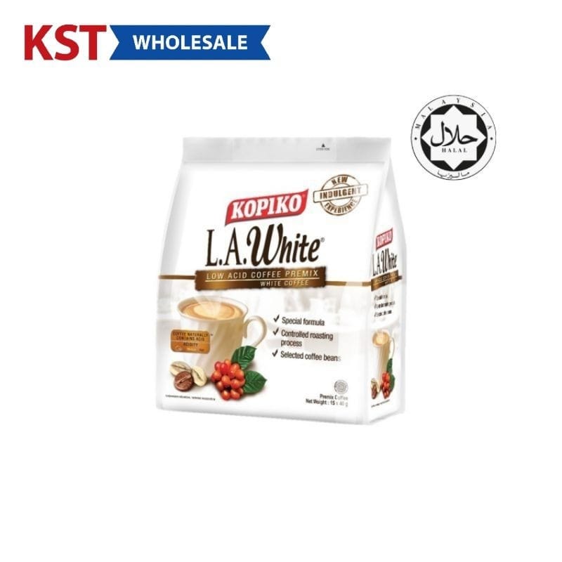 Kopiko LA White Low Acid Premix (Gastric Friendly) Coffee 15's x 40g ...