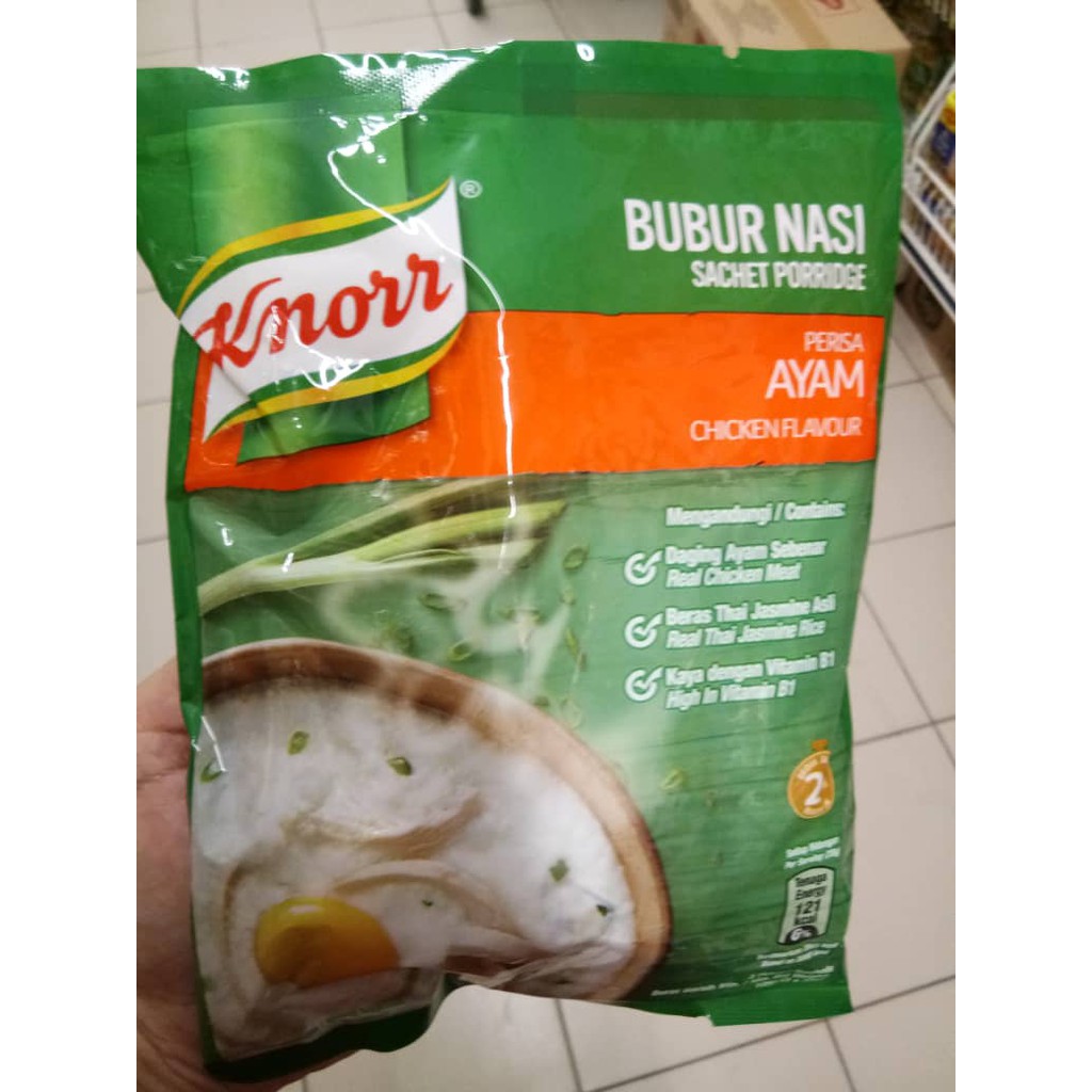 KNORR BUBUR NASI AYAM CENDAWAN/AYAM 105G (3X35G) | Shopee Malaysia