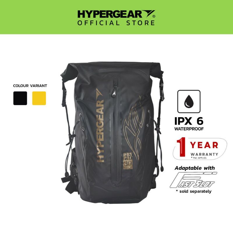 [ORIGINAL] Hypergear Dry Pack Pro Gold Backpack | Shopee Malaysia