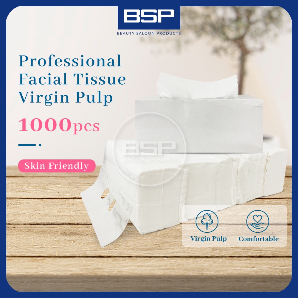 Professional Facial Tissue Paper Virgin Pulp 1000sheets/packet | Shopee ...