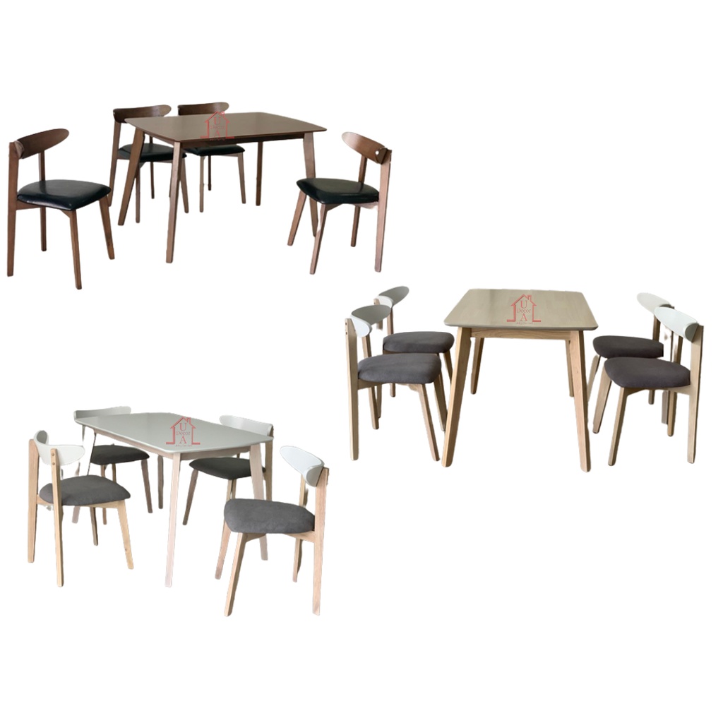 [1+4] GF X5 DINING ROOM SET/ dining table/ meja makan | Shopee Malaysia