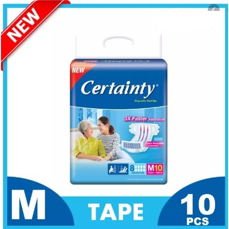 Certainty Tape Adult Diaper M10 / L8 (8packs / 1 ctn) | Shopee Malaysia