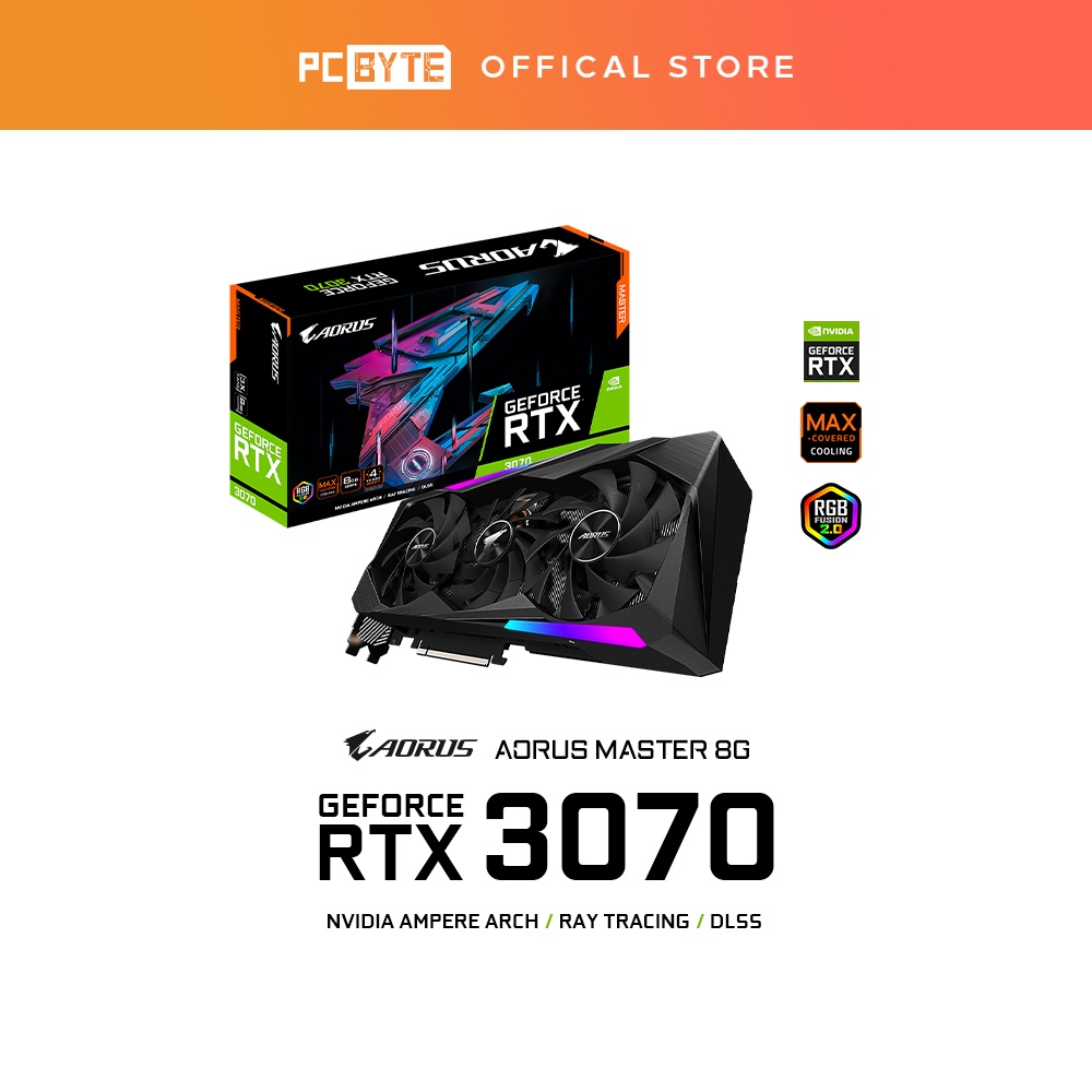 GIGABYTE NVIDIA GeForce RTX 3070 AORUS MASTER 8GB GDDR6 Graphic Card ...