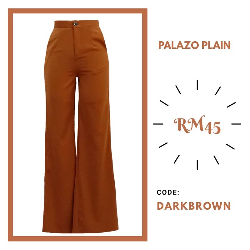 [READY STOCK LOCAL]PALAZO BOOTCUT SLIM EFFECT PALAZO SONGLAR SELUAR ...