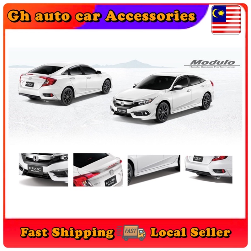 Honda Civic FC Bodykit Modulo Full Set Spoiler With Colour | Shopee ...