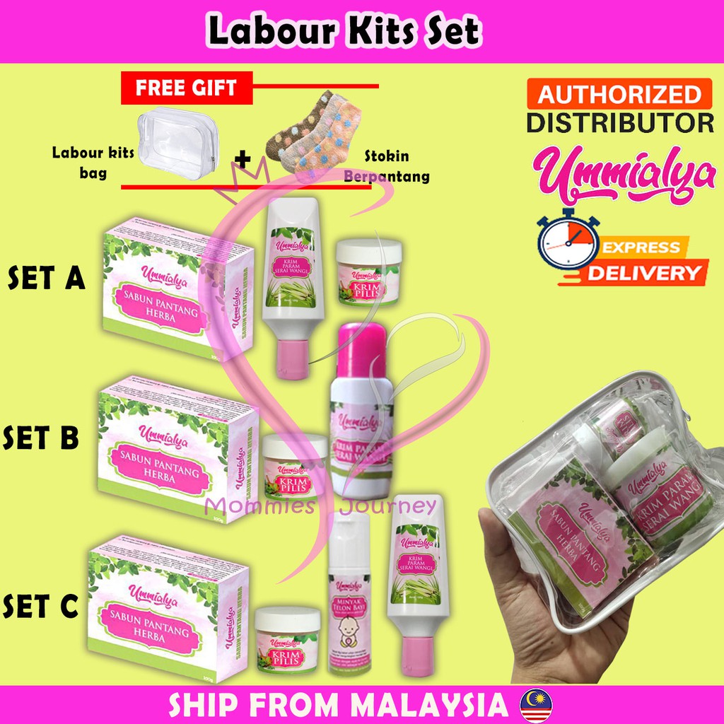 UMMIALYA Labour Kits Set Labor Maternity Set Bersalin Berpantang Murah ...