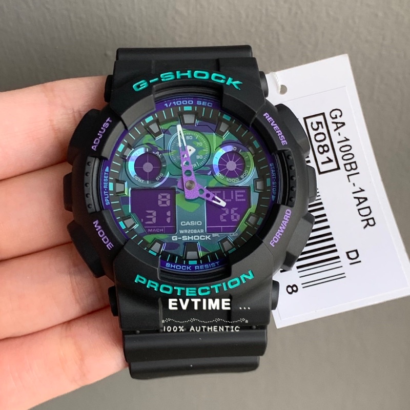 READY STOCK 100% ORIGINAL CASIO G-SHOCK JOKER BLACK GA-100BL-1ADR / GA ...