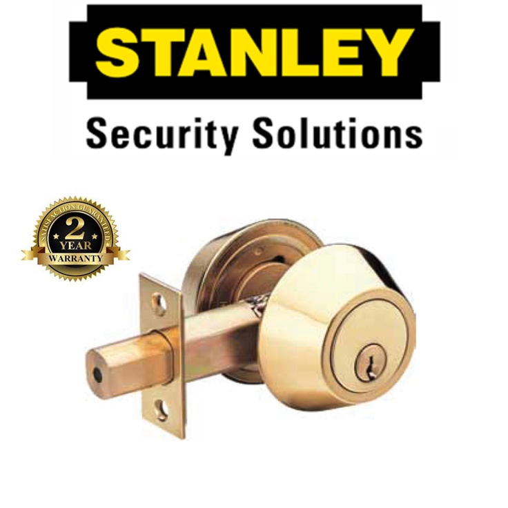 STANLEY PREMIUM SERIES DEADBOLT LOCK - DOUBLE CYLINDER | Shopee Malaysia